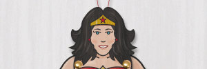 Wonder Woman Paper Puppet - M. Gulin - Papercrafts Prints and More