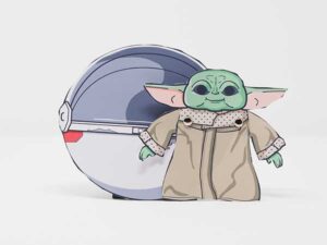 Star Wars Paper Craft - The Child Grogu - M. Gulin - Papercrafts Prints ...